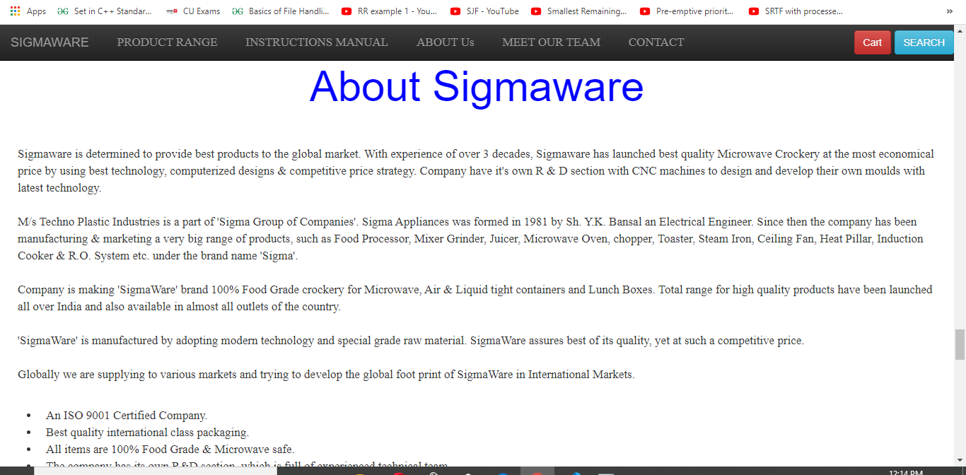 GitHub - garima51/sigmaware: Front-end of an E-commerce Website