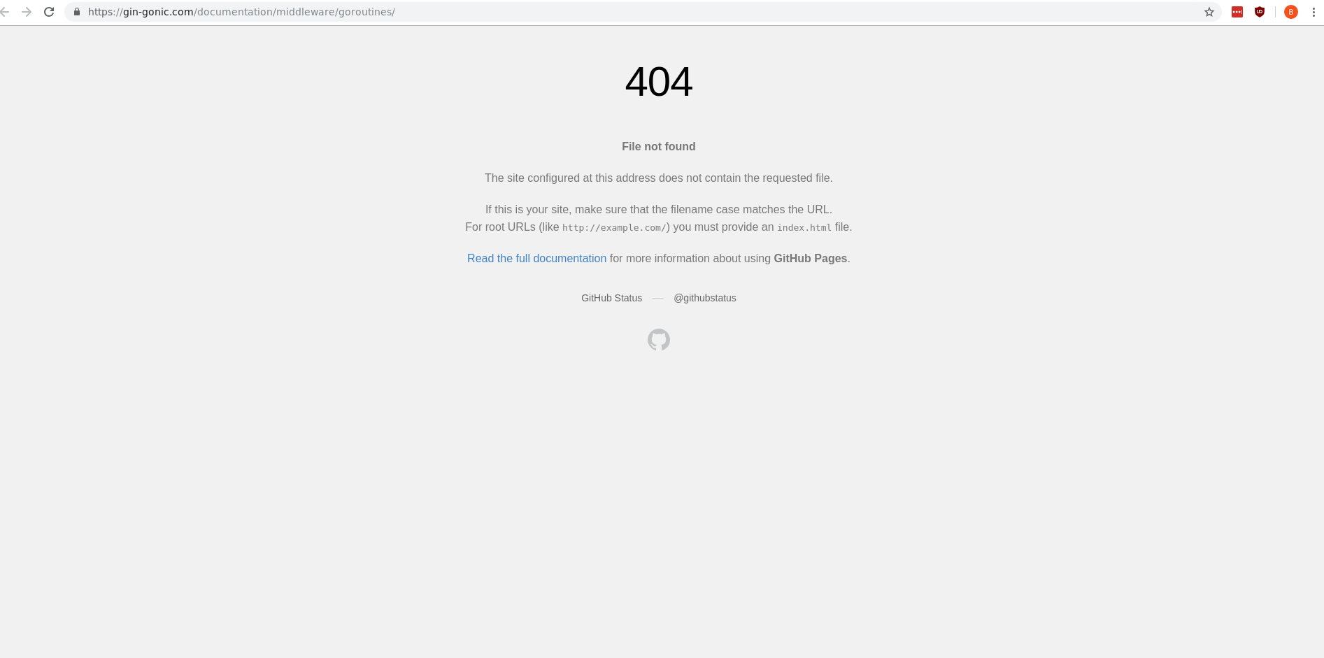 Any searches on https://gin-gonic.com/search lead to search results that produce 404 not found ...