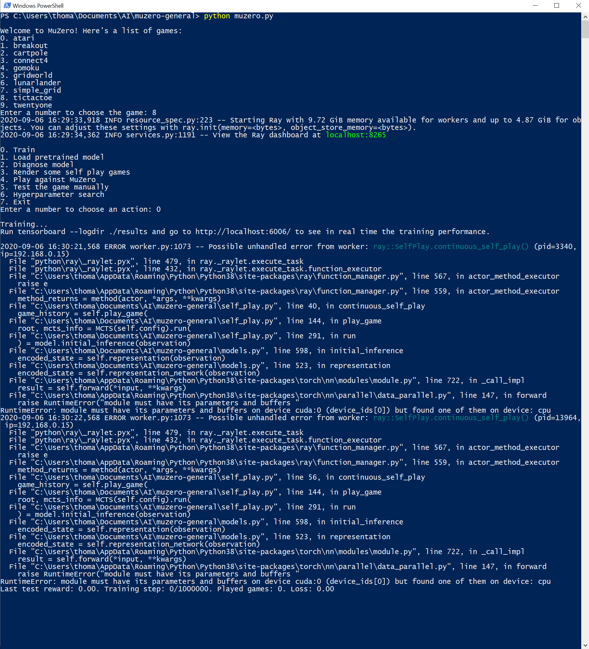 Runtime Error: module must have its parameters and buffers on device · Issue #78 · werner-duvaud ...