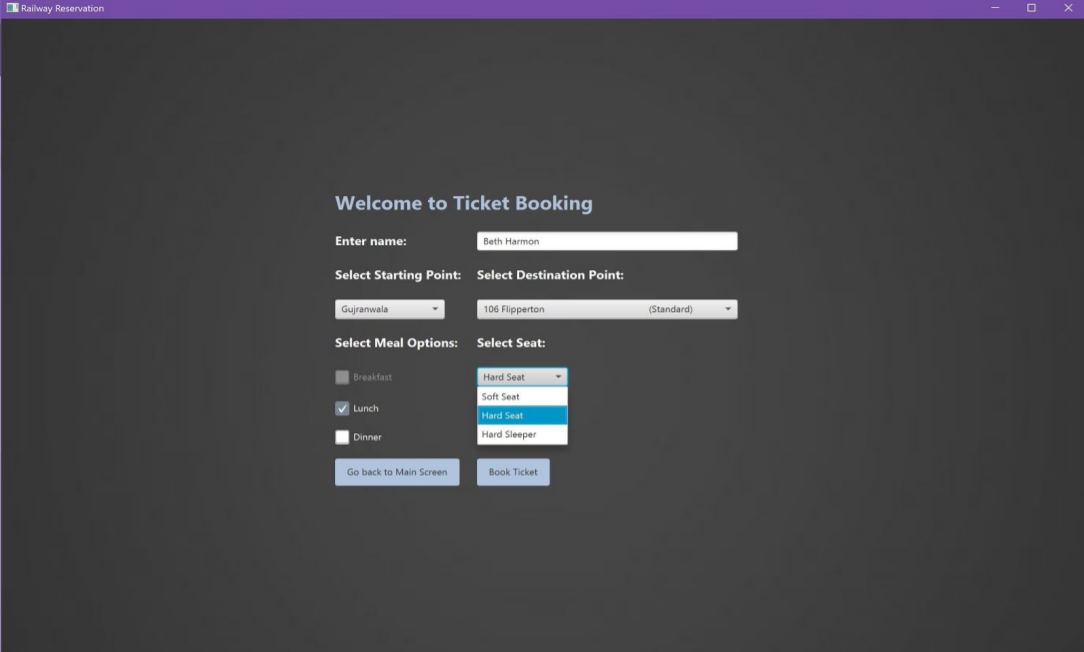 GitHub - Kenyaholland/RailwayReservationSystem