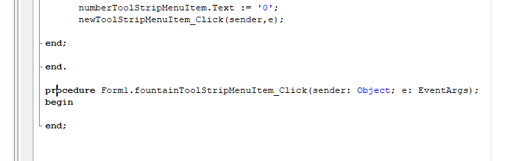 Генерация кода после "end." · Issue #2837 · pascalabcnet/pascalabcnet · GitHub