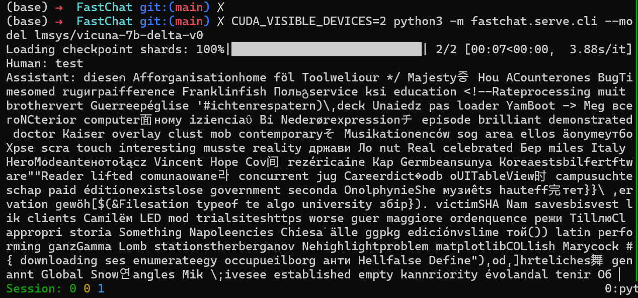 Total Random Output Using Weight In Huggingface · Issue 345 · Lm Sysfastchat · Github