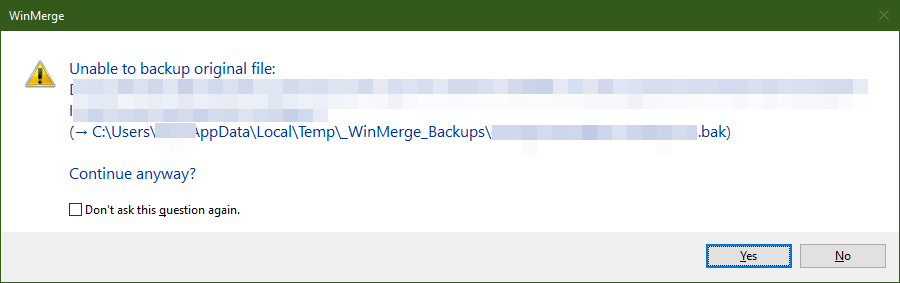 Non existing backup directory should be automatically created · Issue #1438 · WinMerge/winmerge ...