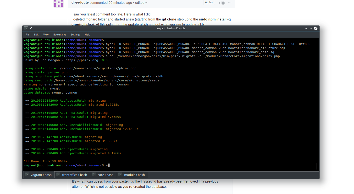 Error when creating 1st risk analysis after installation · Issue #163 · monarc-project ...