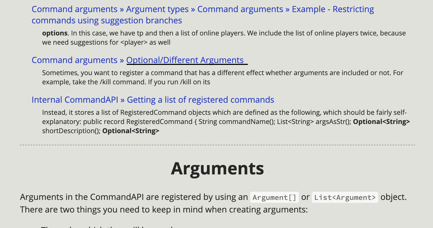 The Documentation Badly Needs An Optional Arguments Section · Issue 387 · Jorelali Commandapi