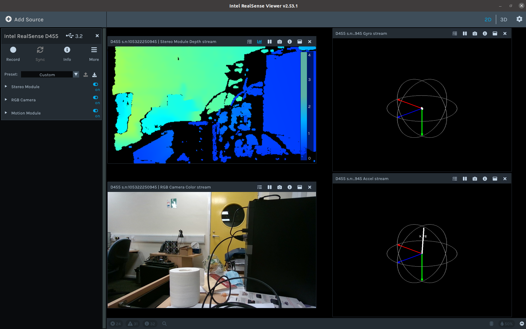 Why I cannot have stereo images and IMU measurement in ROS · Issue ...