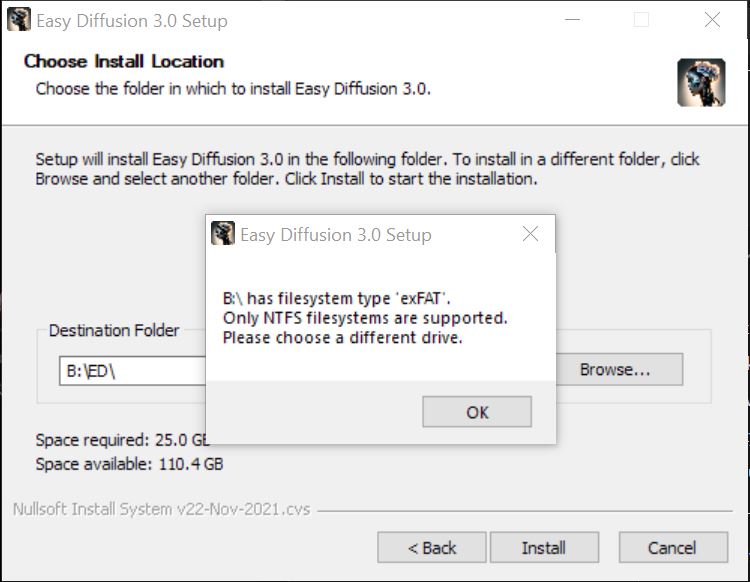 Windows Installer falsely reports incompatibility with exFAT file systems. · Issue #1637 ...