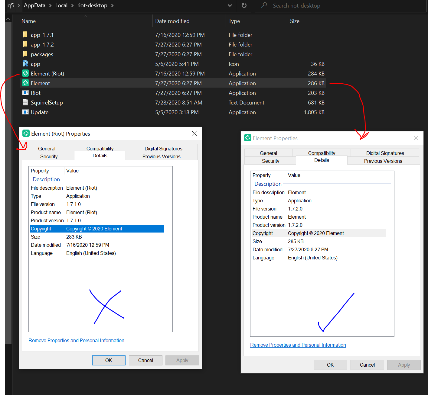 Win10: Element does not start anymore after being asked to update · Issue #14789 · element-hq ...