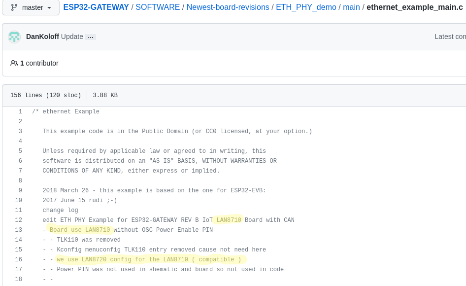 Ethernet Phy Settings for LAN8710 (e.g. Olimex ESP32-GATEWAY) · Issue #438 · emsesp/EMS-ESP32 ...