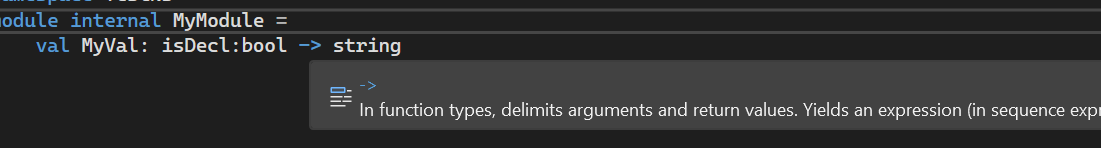 Implement tooltips for keywords · Issue #12062 · dotnet/fsharp · GitHub