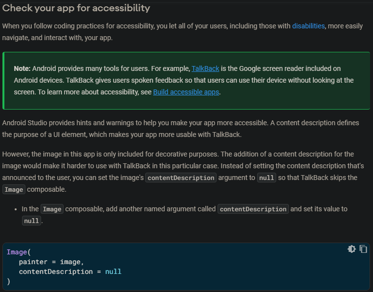 Information in Wrong Order and Misleads New Developers - Add images: Android Basics with Compose ...