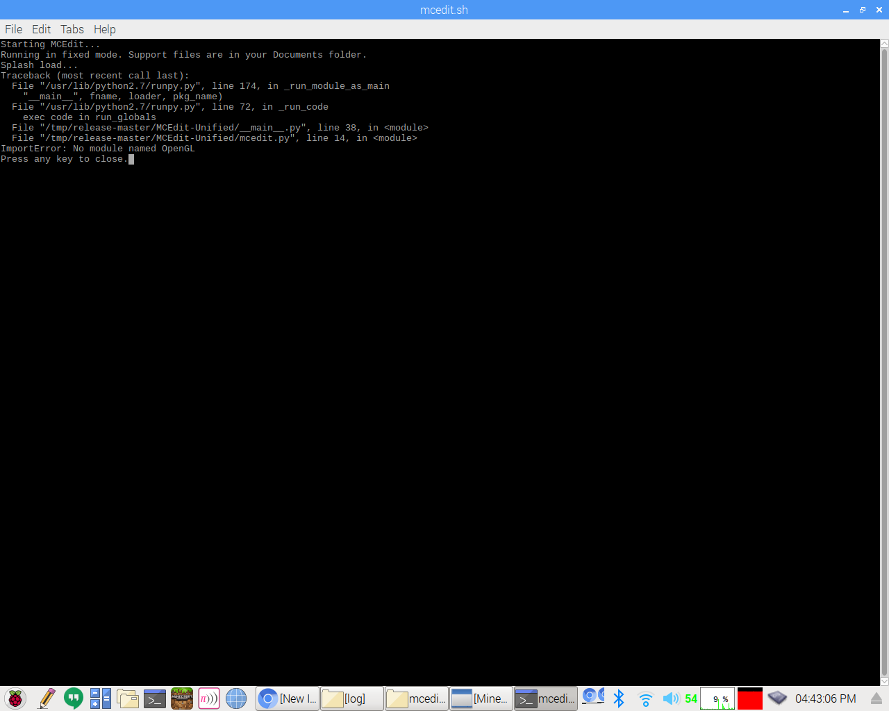 MCedit 1.5.6.0 failed to start · Issue #970 · Podshot/MCEdit-Unified · GitHub