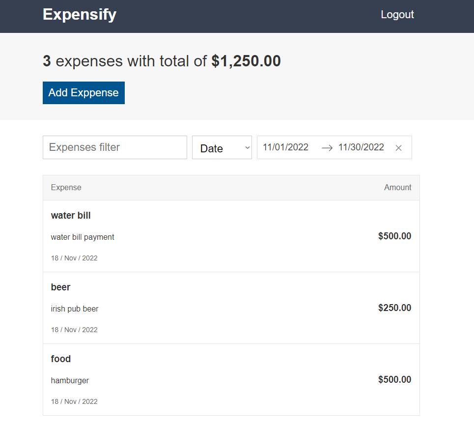 GitHub - arialdyscv/React-Expensify-app