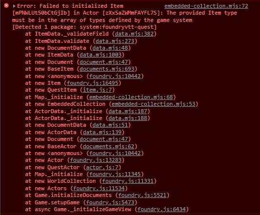 Character Sheets don't Open - Foundry v9 · Issue #1 · jsavko/foundryvtt-quest · GitHub