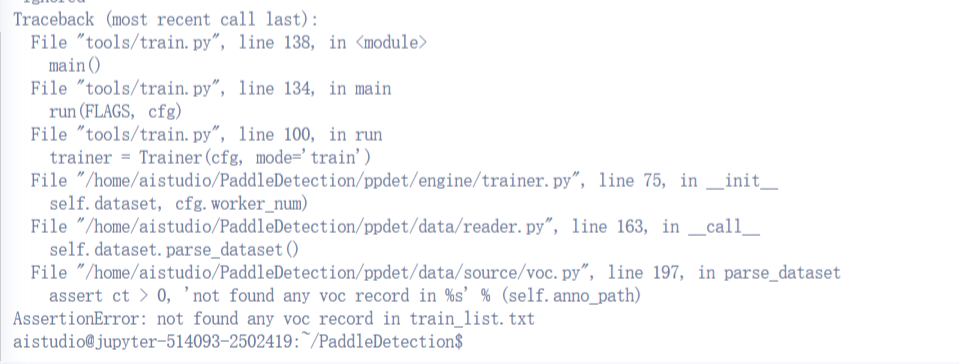 PaddleDetection训练VOC数据集出现问题 · Issue #4359 · PaddlePaddle ...