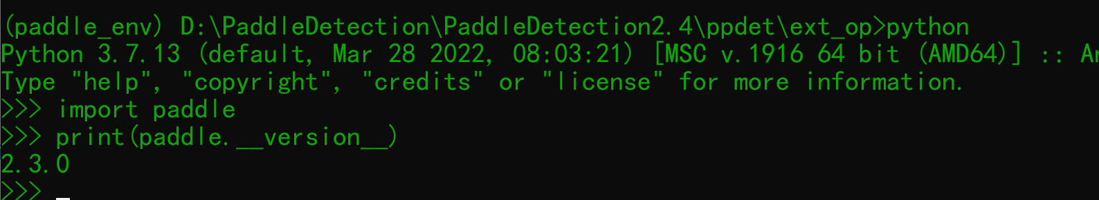 Windows S2Anet 编译 · Issue #6463 · PaddlePaddle/PaddleDetection · GitHub