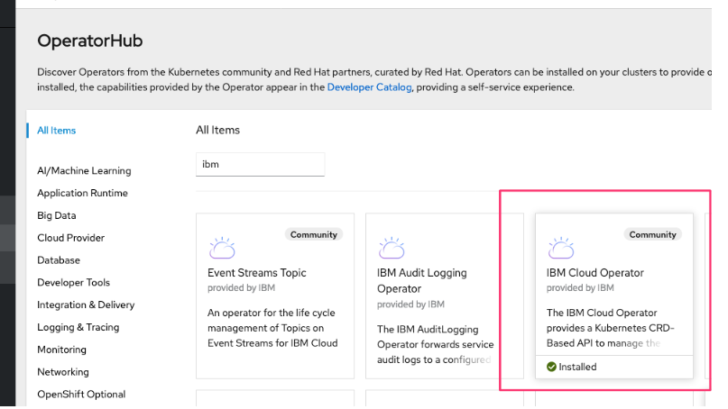 This operator does not install properly from the operatorHub · Issue #140 · IBM/cloud-operators ...