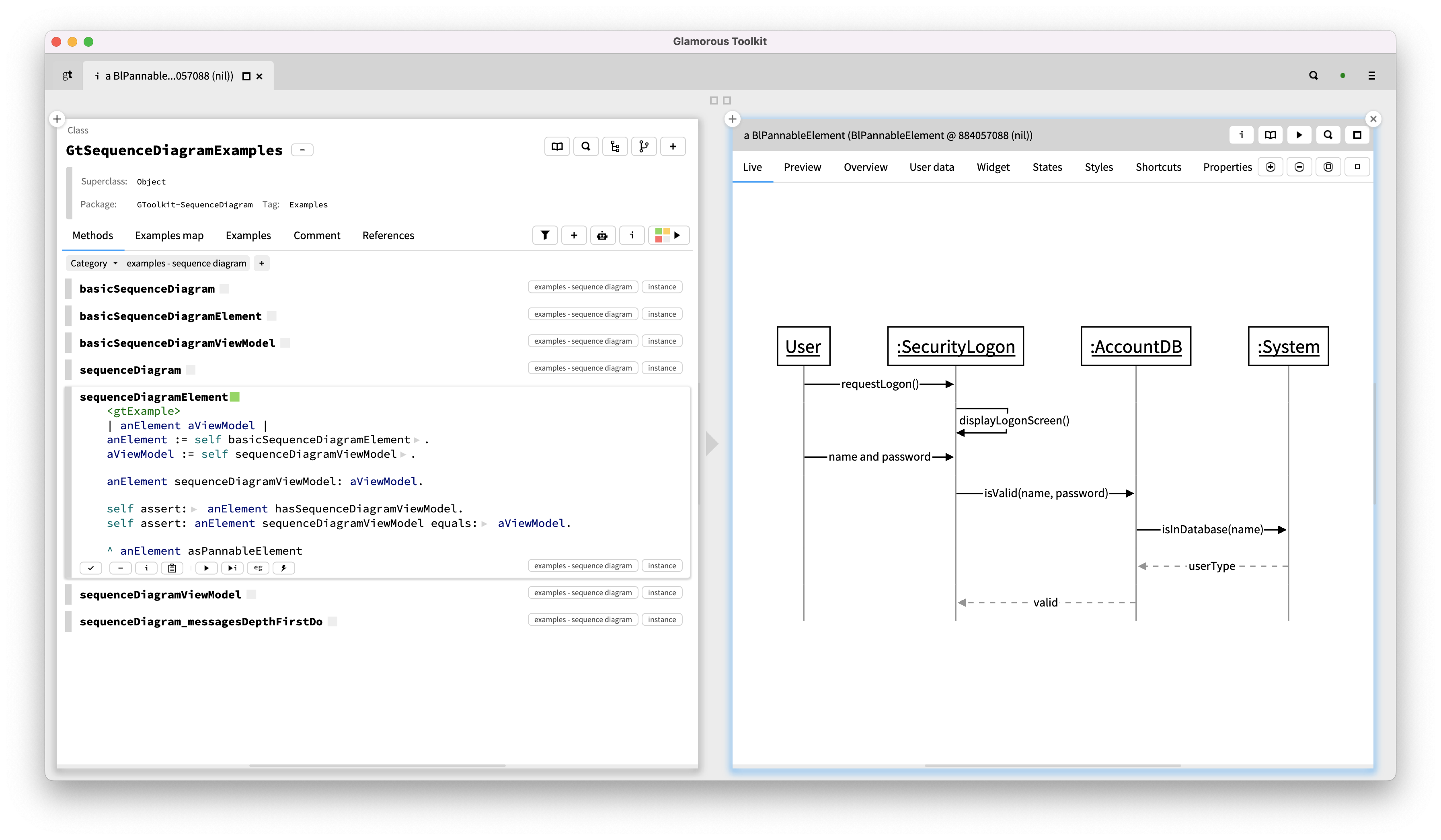 Visualizer: add a sequence diagram · Issue #2643 · feenkcom/gtoolkit · GitHub