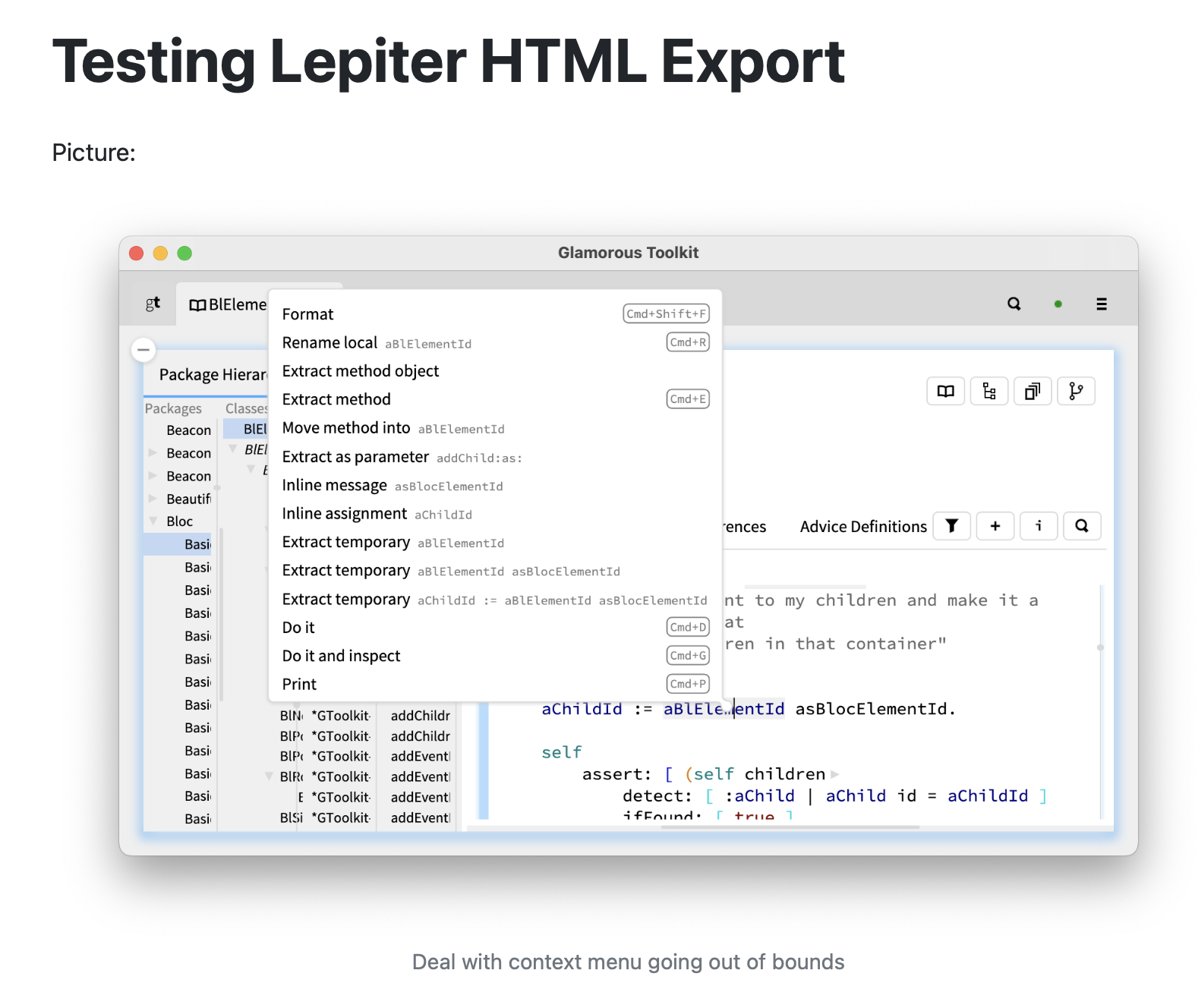 Lepiter Add Picture Caption Into Html Exports · Issue 3104 · Feenkcom Gtoolkit · Github