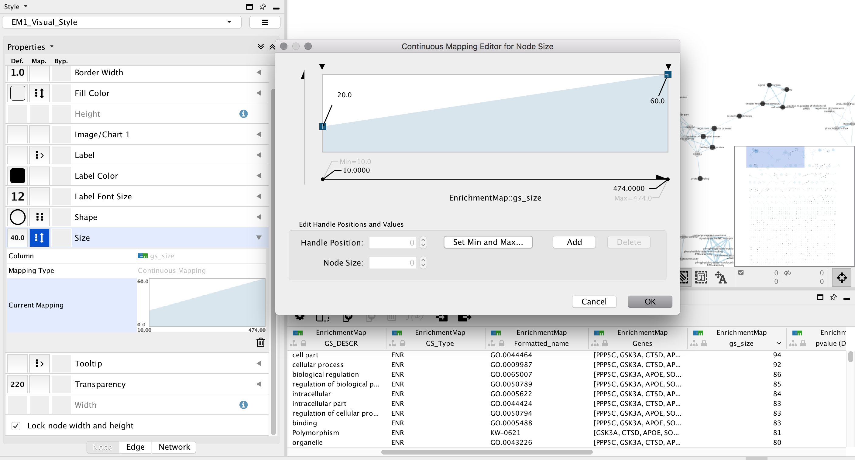 Bug in node size mapping for gs_size · Issue #422 · BaderLab/EnrichmentMapApp · GitHub