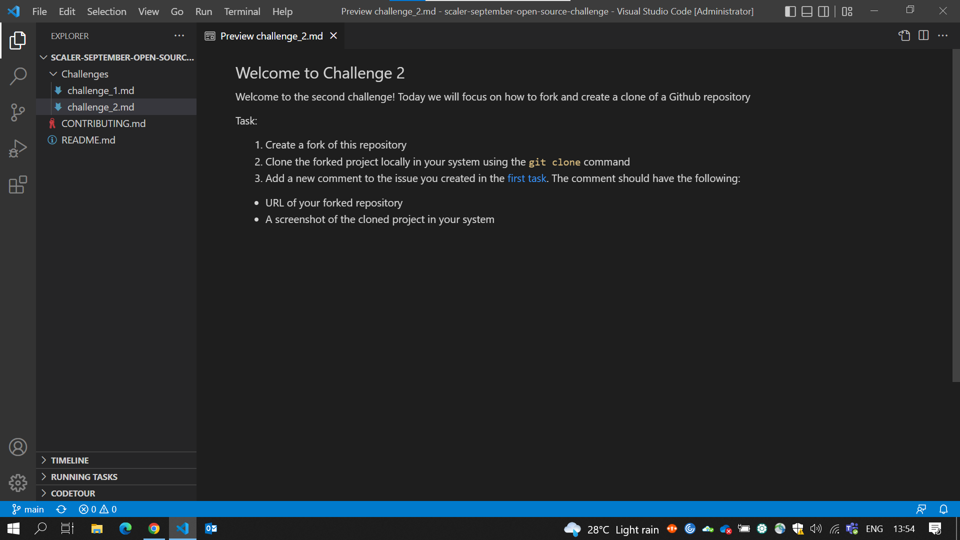 Challenge 1 - 4 - gauravagrwal · Issue #4 · scaleracademy/scaler-september-open-source-challenge ...