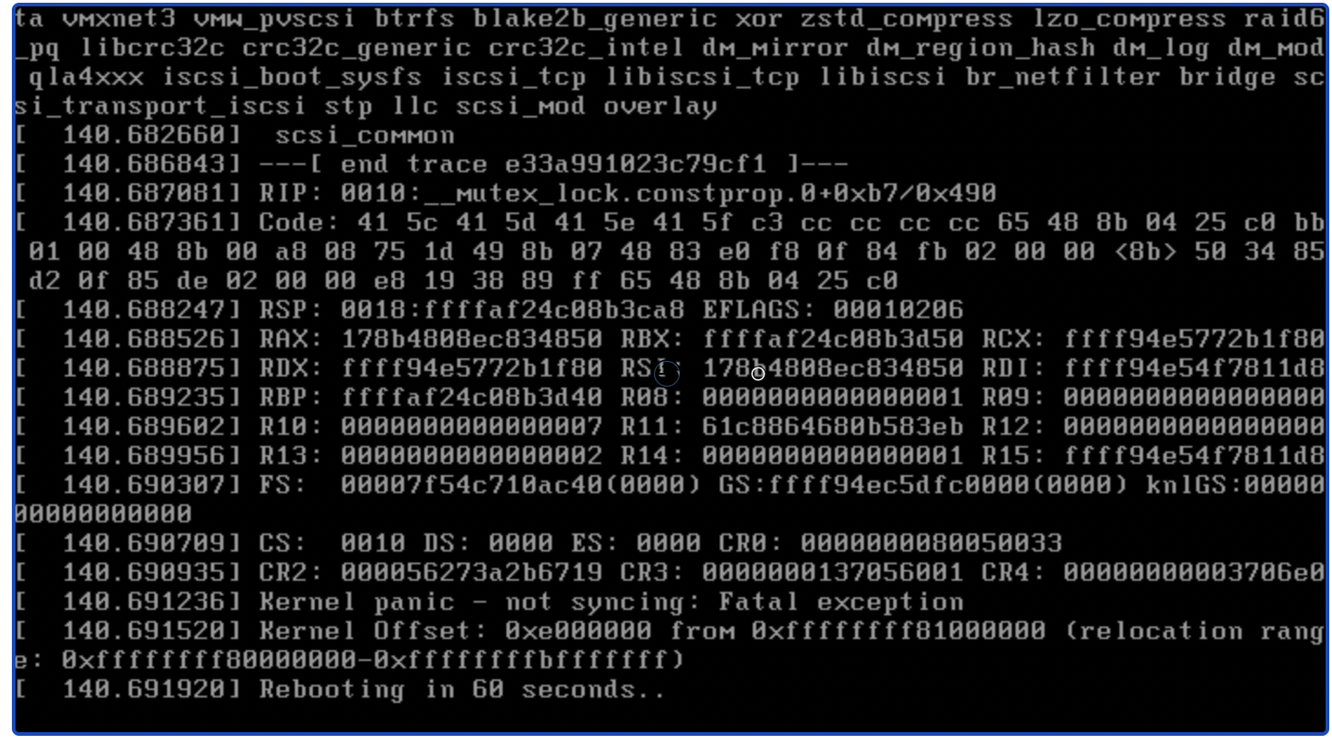 Kernel Panic since 3227.2.3 · Issue #898 · flatcar/Flatcar · GitHub