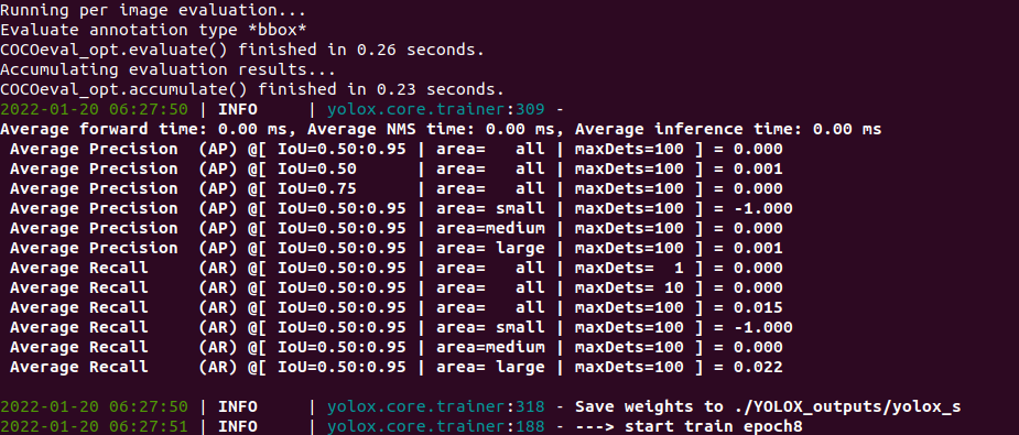 mAP stays at 0 when training coco128 example · Issue #1083 · Megvii ...