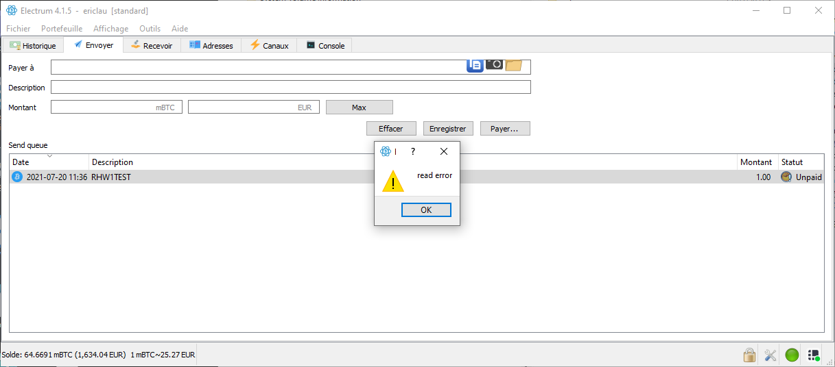 Error on payment from ledger HW.1 · Issue #7420 · spesmilo/electrum ...