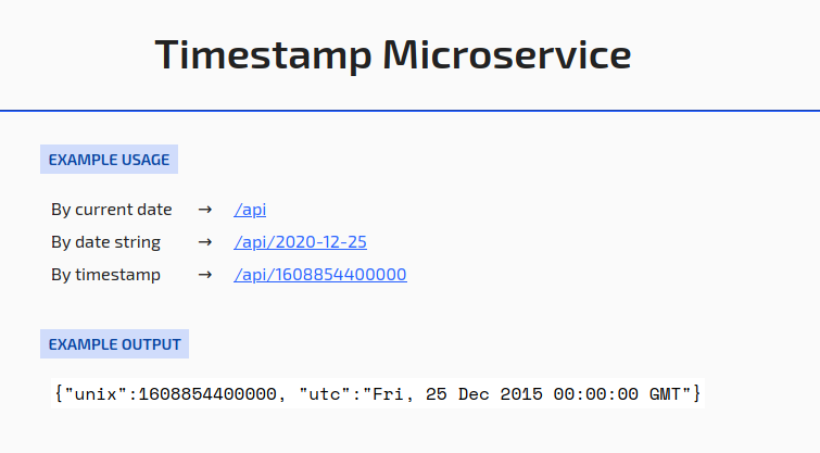 GitHub - matijaoe/fcc-timestamp-service: A freeCodeCamp project.