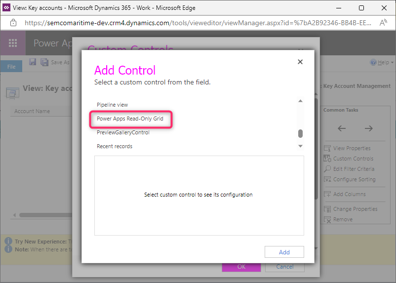 Select Power Apps Grid Control On Individual Views · Issue 4703 · Microsoftdocs Powerapps Docs