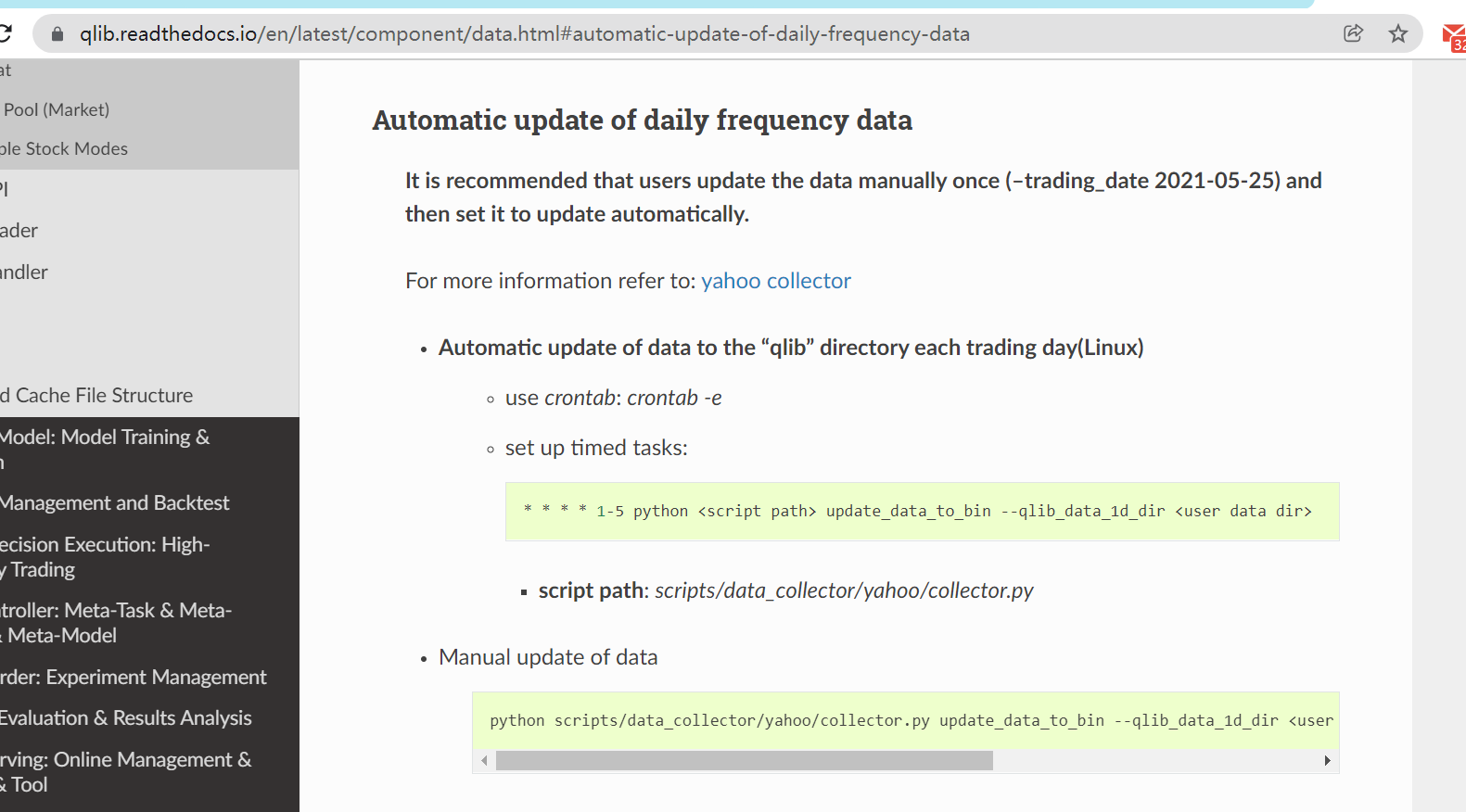 qlib dataset is not up-to-date · Issue #839 · microsoft/qlib · GitHub