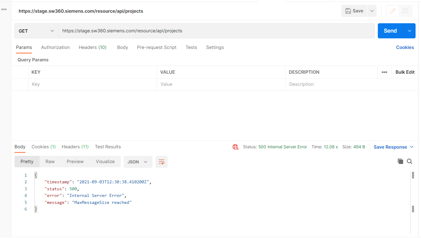 REST API: Error in listing projects · Issue #1370 · eclipse-sw360/sw360 · GitHub
