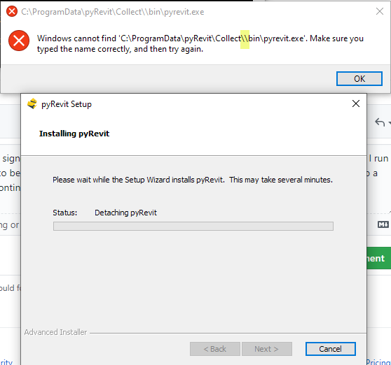 Major issues with pyRevit installer! · Issue #1298 · pyrevitlabs/pyRevit · GitHub