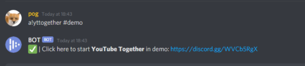 you cannot mention voice channels · Issue #1 · twlite/youtube-together-bot · GitHub