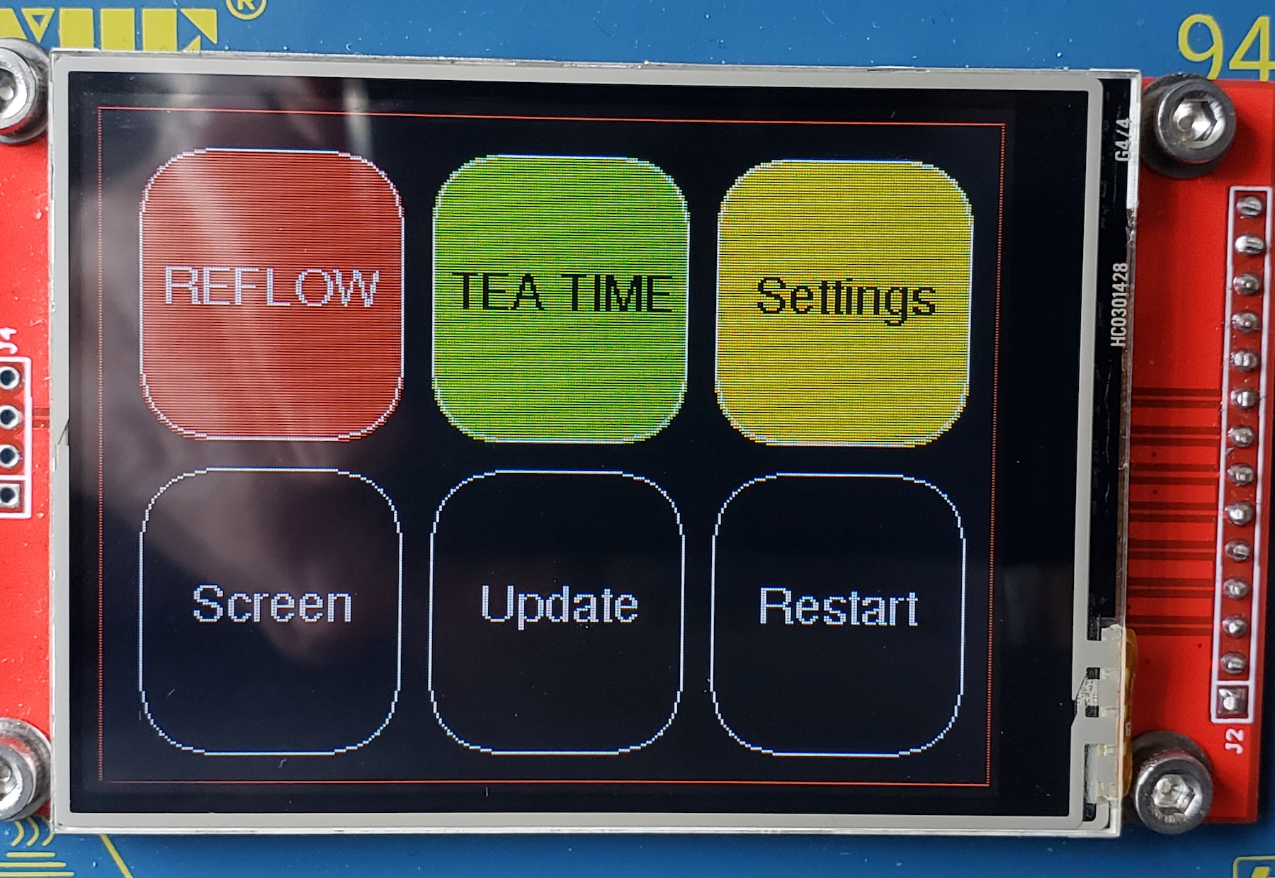 ILI9341 320x240 Screen suddenly turned inverted colors after few mins of running - similar to ...