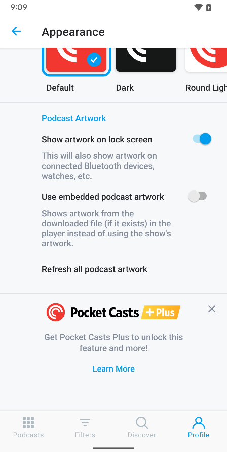 Appearance screen's Plus banner is only clickable on the Learn More text · Issue #286 ...