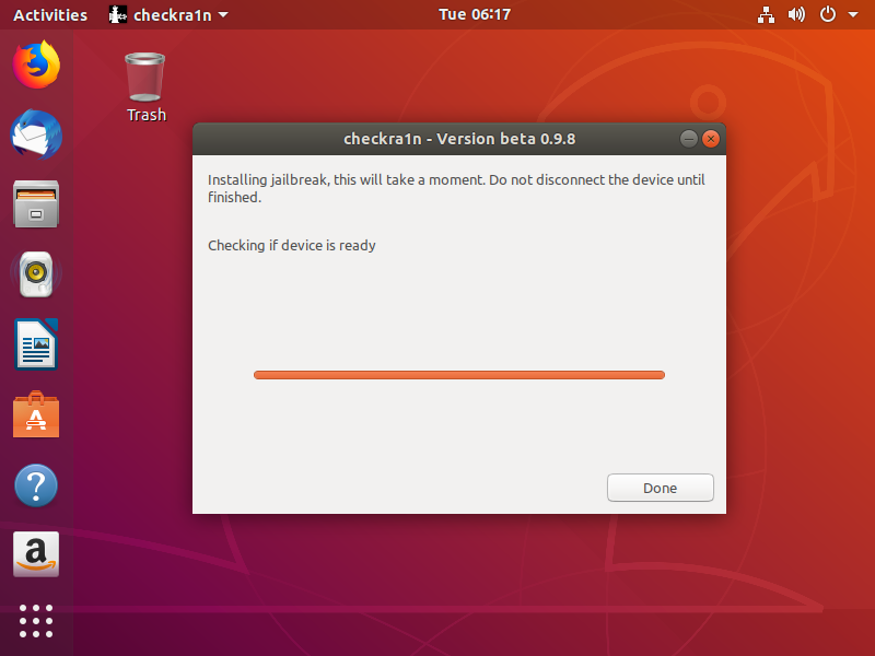 Done after “checking if device is ready” and jailbreak not installed with no errors · Issue #881 ...