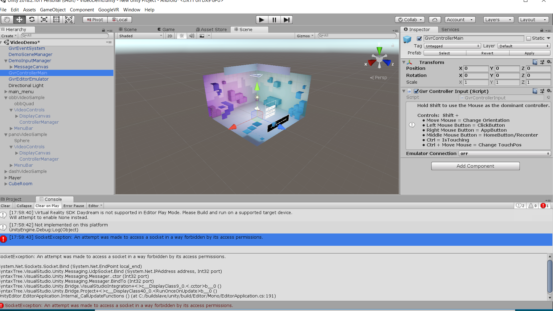[Controller Emulator] ADB Android Debug Bridge ('adb') command not found Gvr Daydream Unity3D ...