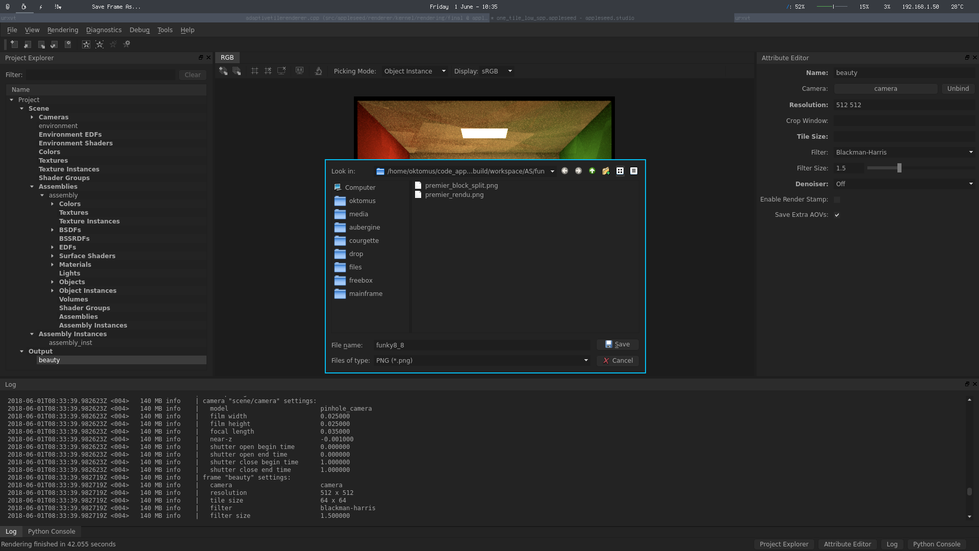 File type ignored when saving an image · Issue #2073 · appleseedhq/appleseed · GitHub