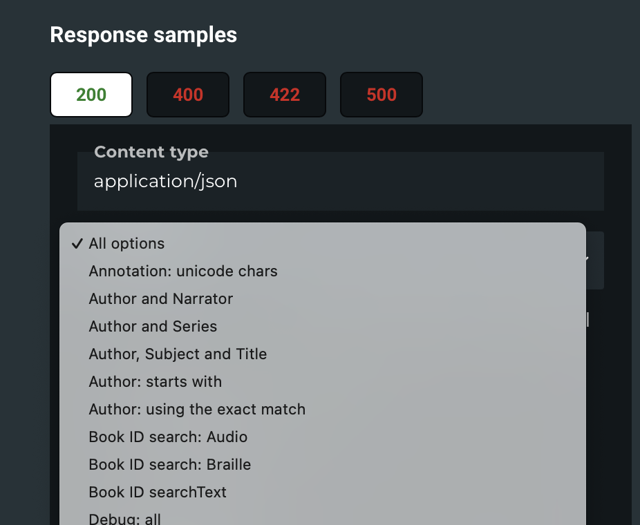 Automatically select the corresponding response when an example request is selected · Issue ...