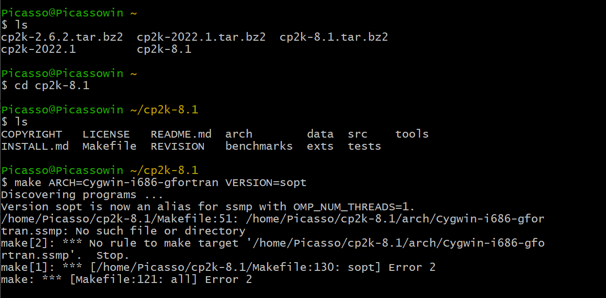 Error While Installation · Issue 2282 · Cp2k Cp2k · Github