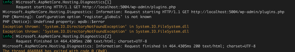 No Plugins Available · Issue 58 · Iolevel Wpdotnet Sdk · Github