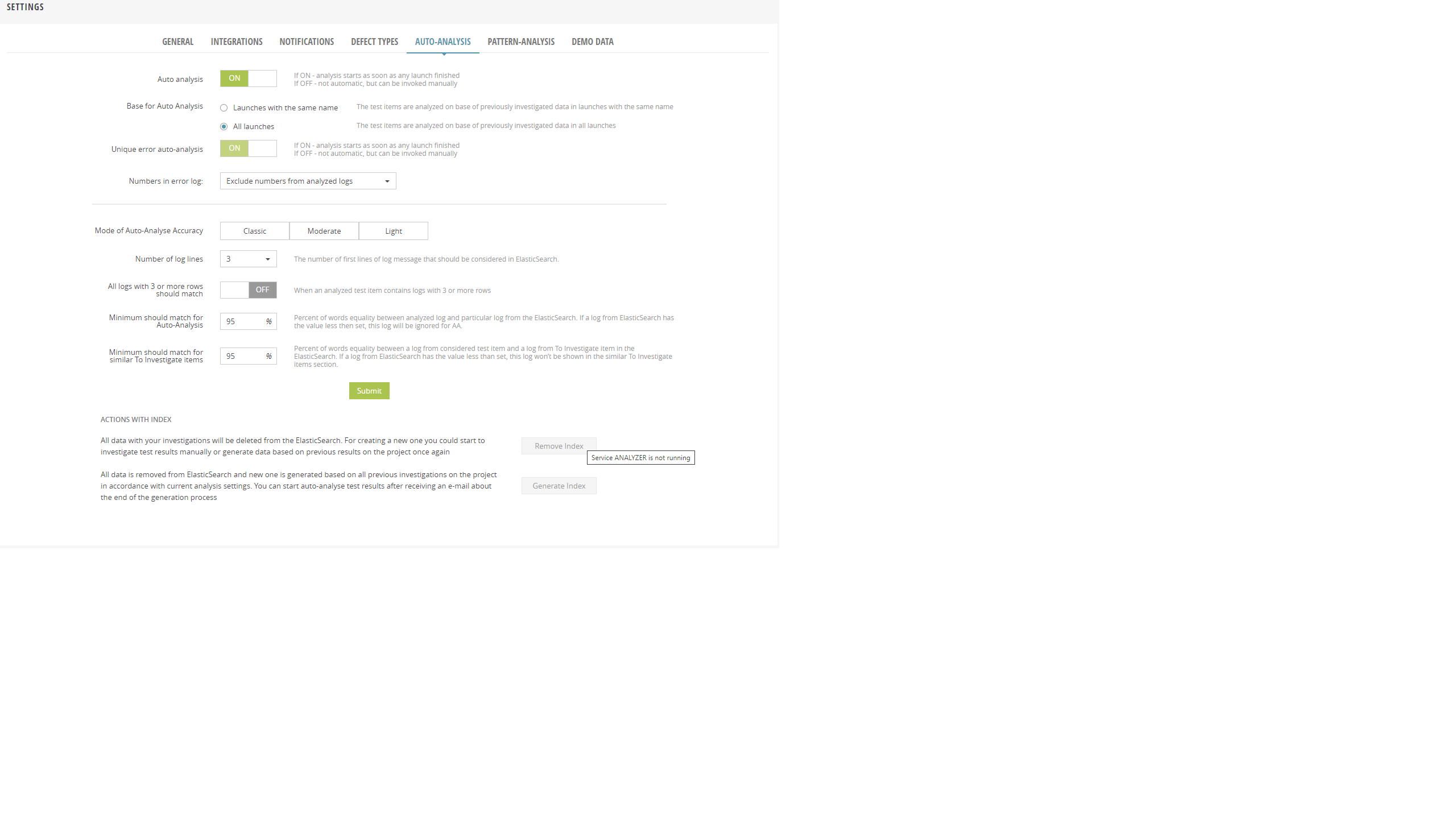 Analyzer Service Not Running · Issue #1990 · reportportal/reportportal · GitHub