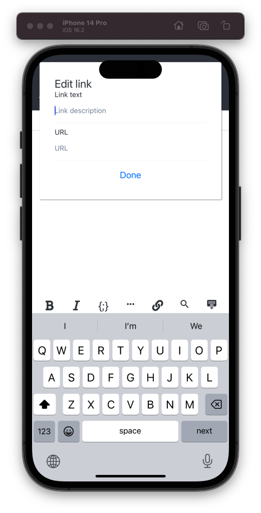 Link modal partialy hidden by iPhone Notch · Issue #8027 · laurent22 ...