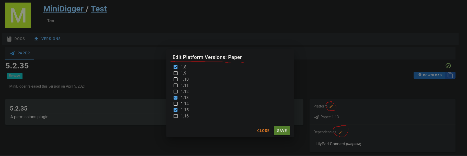 Resource edit buttons are not hidden if user lacks permissions · Issue #484 · HangarMC/Hangar ...