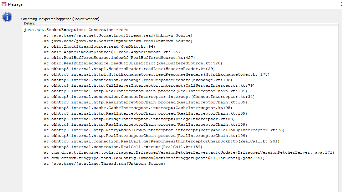 Java lang error · Issue #1054 · Nesvilab/FragPipe · GitHub