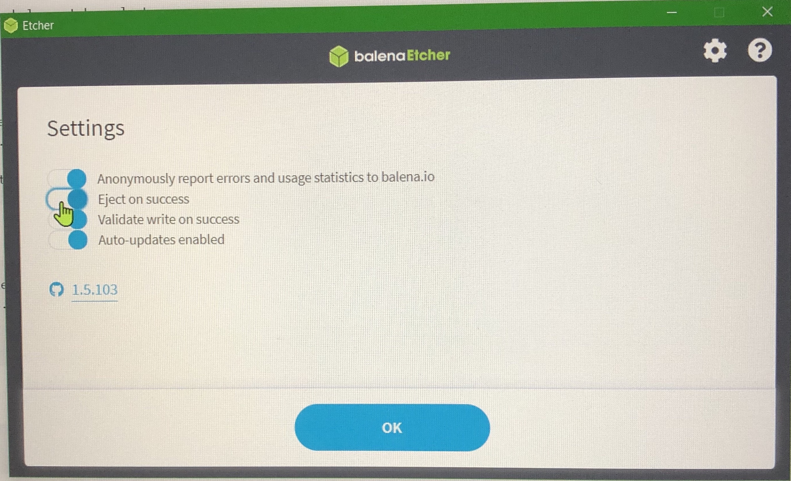 Windows 10 - Settings can‘t be changed · Issue #3282 · balena-io/etcher · GitHub