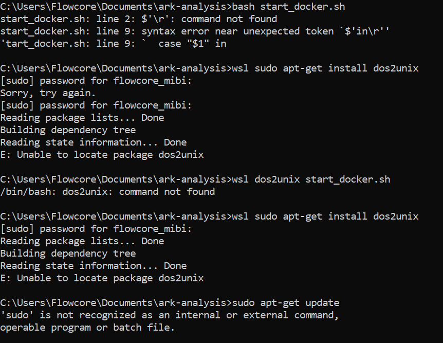 dos2unix fixes in launching start_docker.sh don't work when installing ark on windows · Issue ...