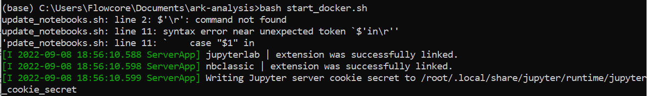 dos2unix fixes in launching start_docker.sh don't work when installing ark on windows · Issue ...