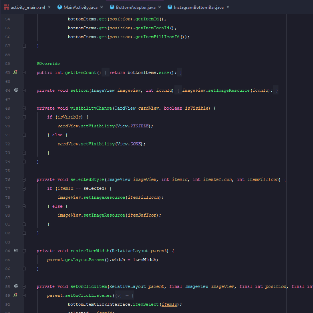 GitHub - chiheb-ben-jamaa/InstagramBottomBar